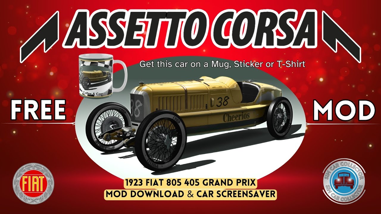 Fiat 805/405 Grand Prix 1923 - Assetto Corsa Mods FREE + 14 other GP ...