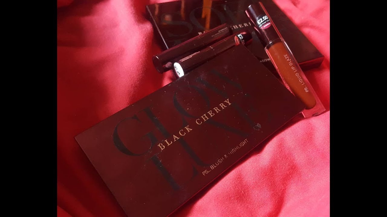primark black cherry makeup collection review - YouTube
