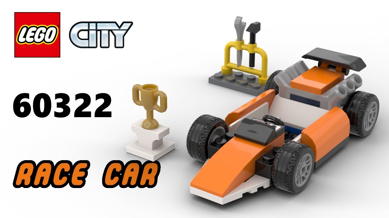 LEGO 60322 RACE CAR | LEGO CITY Virtual Build - YouTube