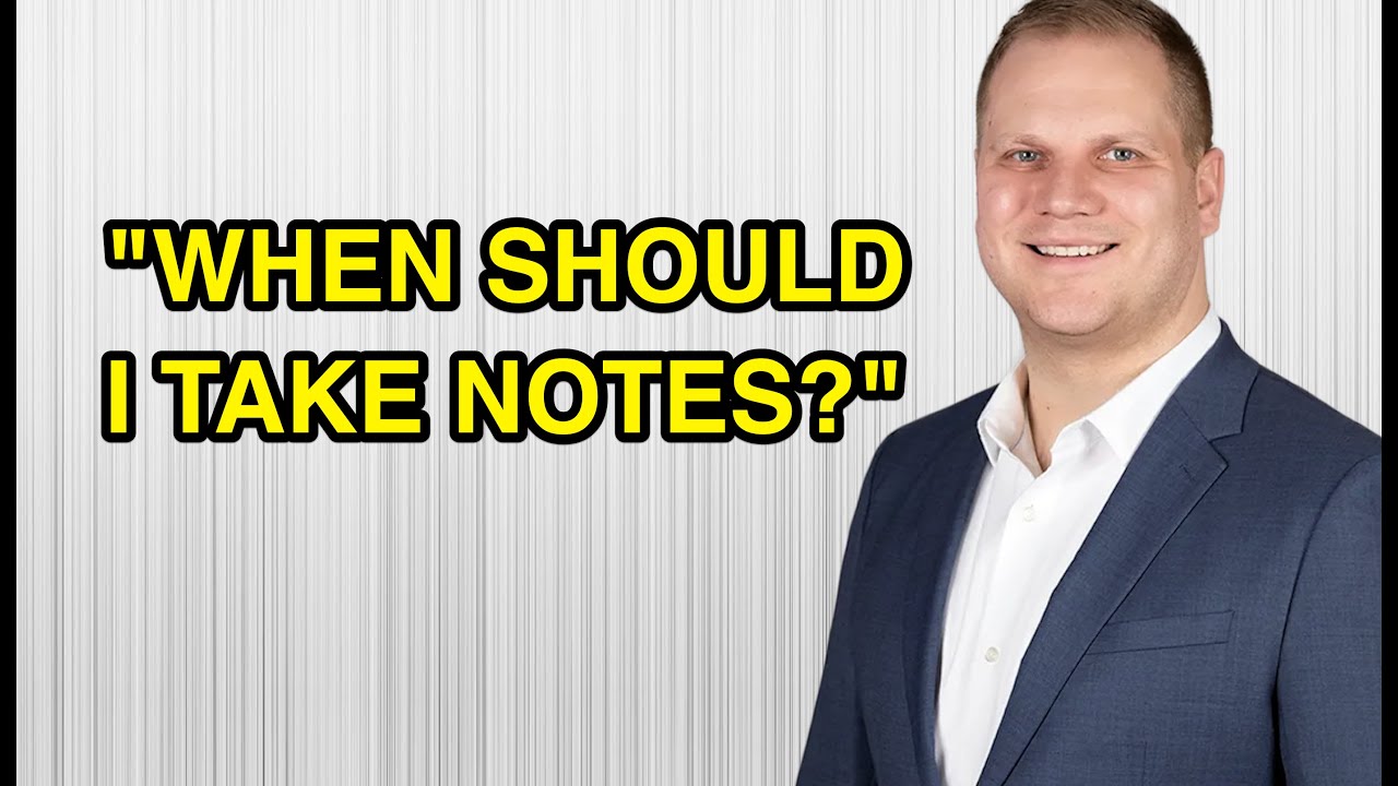 When Should I Take Notes? Note-Taking Tips - YouTube