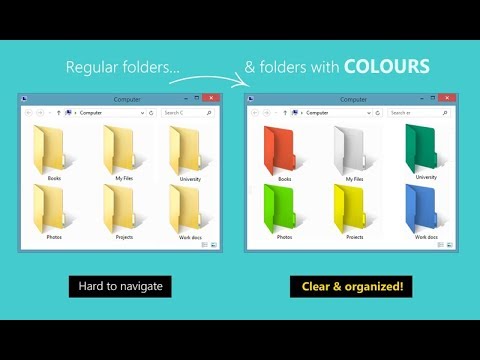 How to change the Color of Folders in Windows - YouTube