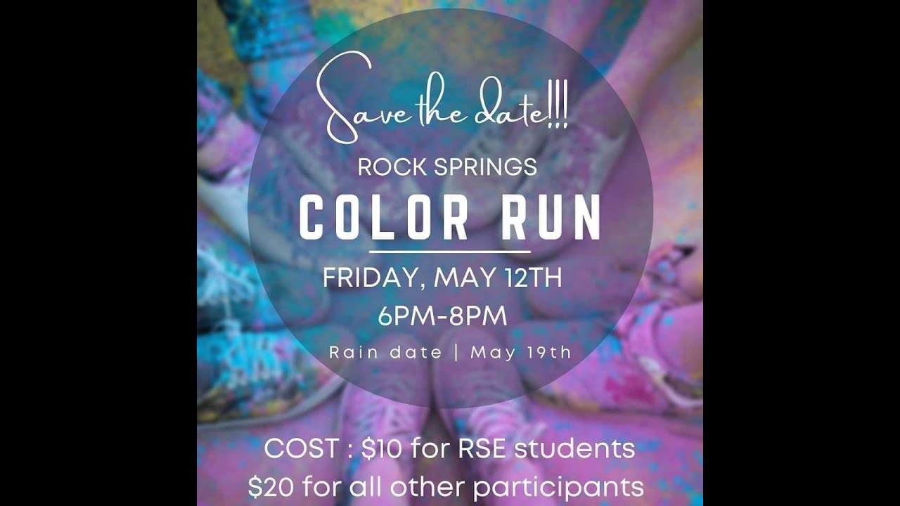 Rock Springs PTA - Color Run 2023 - YouTube
