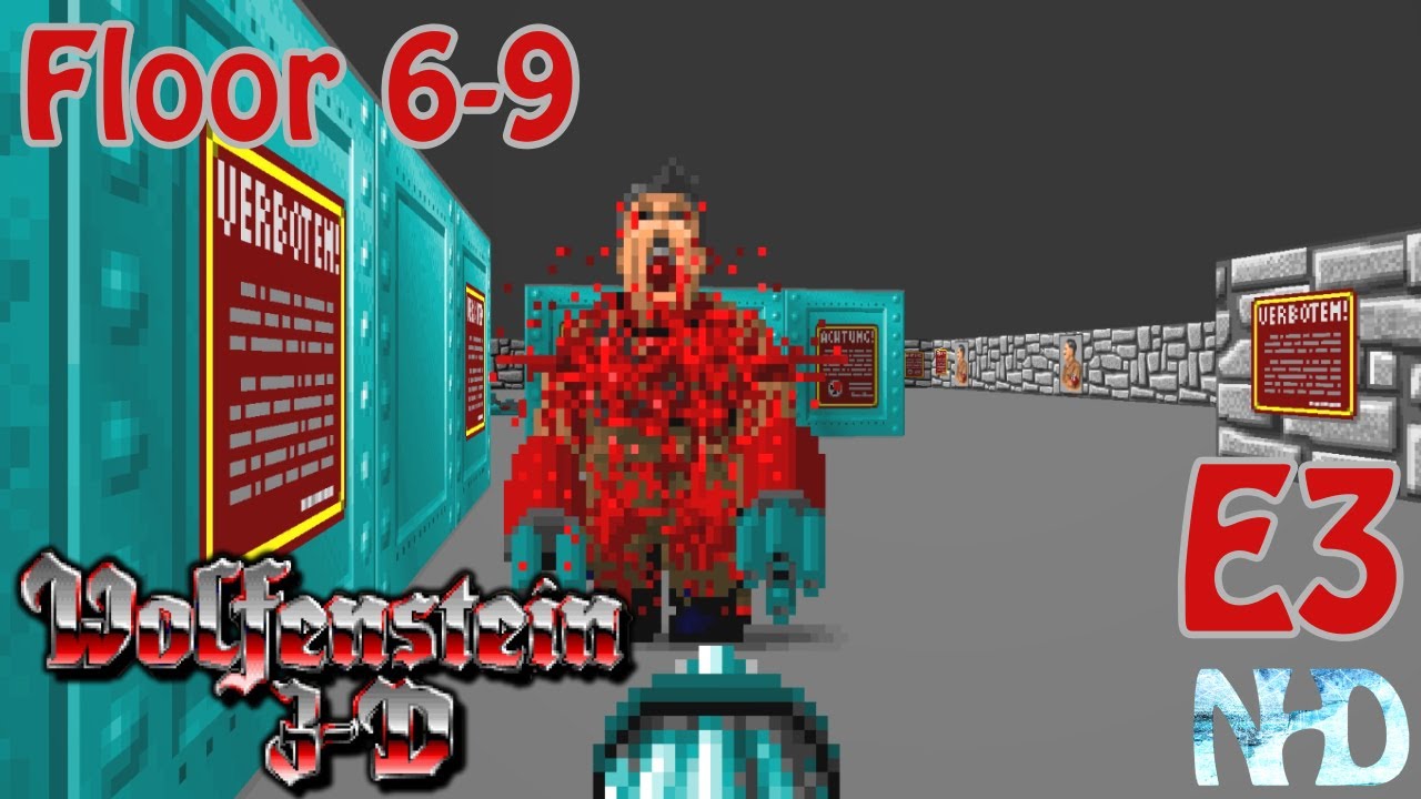 Let's Play Wolfenstein 3D - Episode 3: Die, Führer, Die! (Floor 6-9 ...