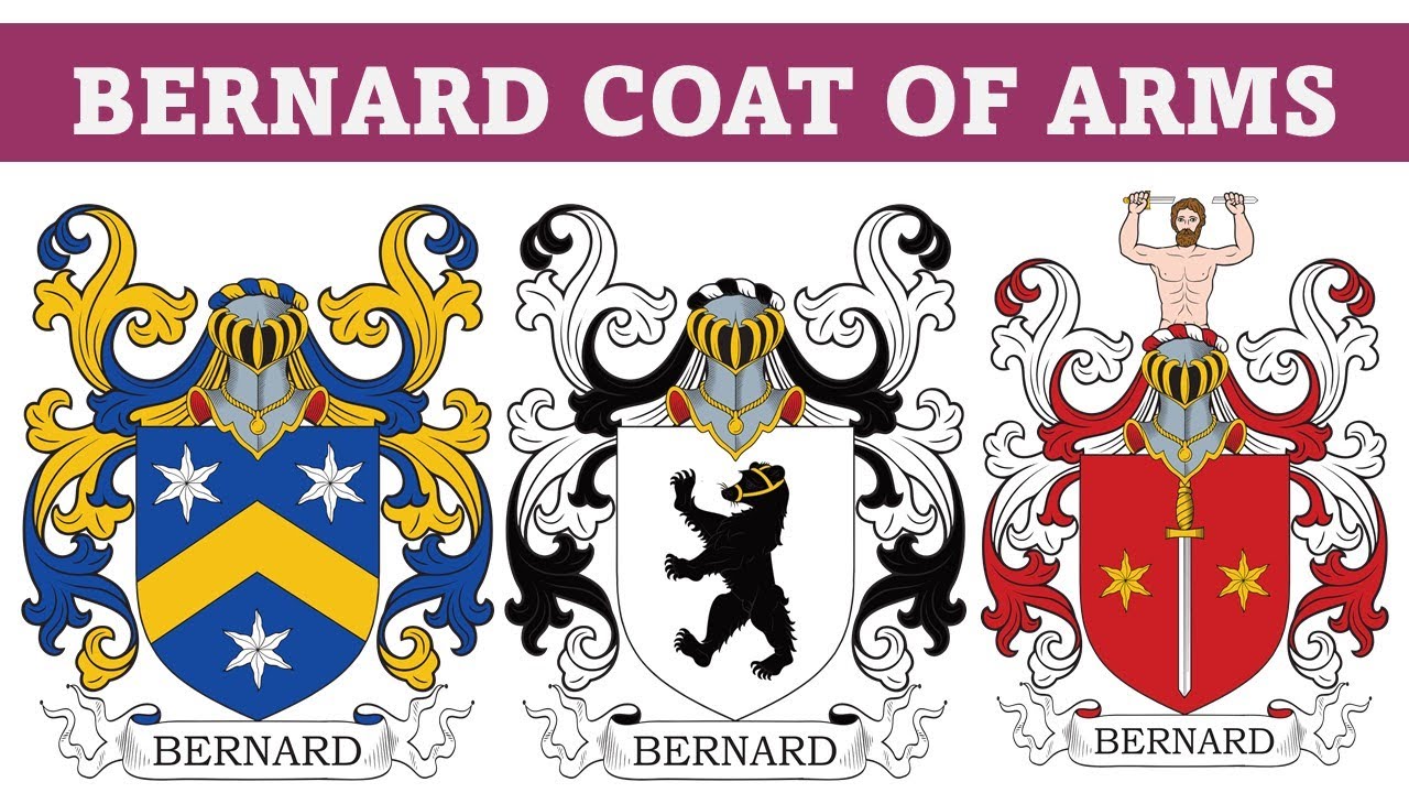 Bernard Coat of Arms & Family Crest - Symbols, Bearers, History - YouTube