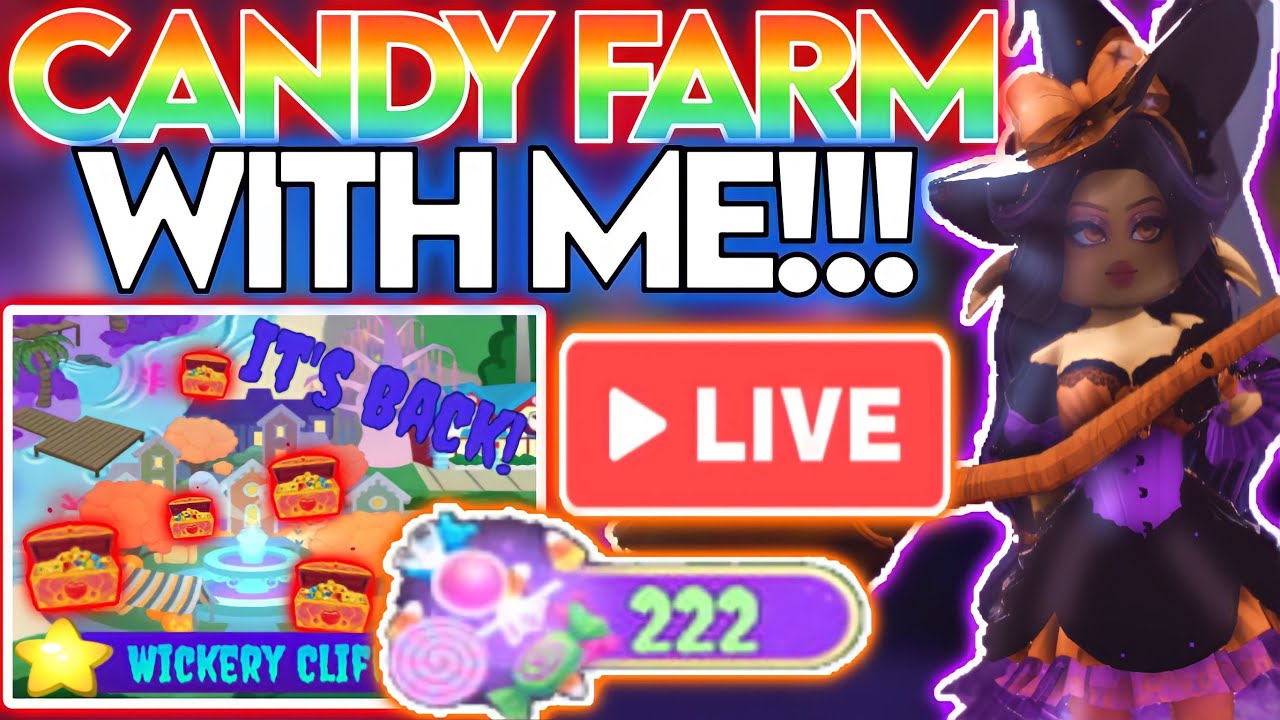 LET'S CANDY FARM & DO THE MAZE TOGETHER! ROBLOX Royalloween Royale High ...