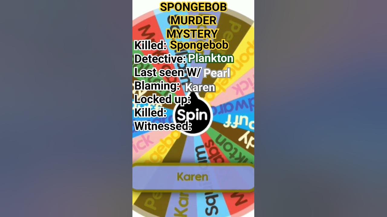 Spongebob Murder Mystery Youtube