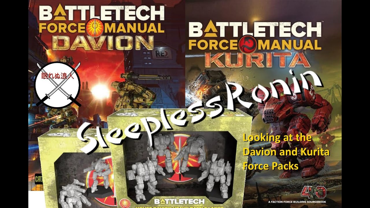 Lets Take a Look at the Davion and Kurita Force Packs for Battletech with SleeplessRonin - YouTube