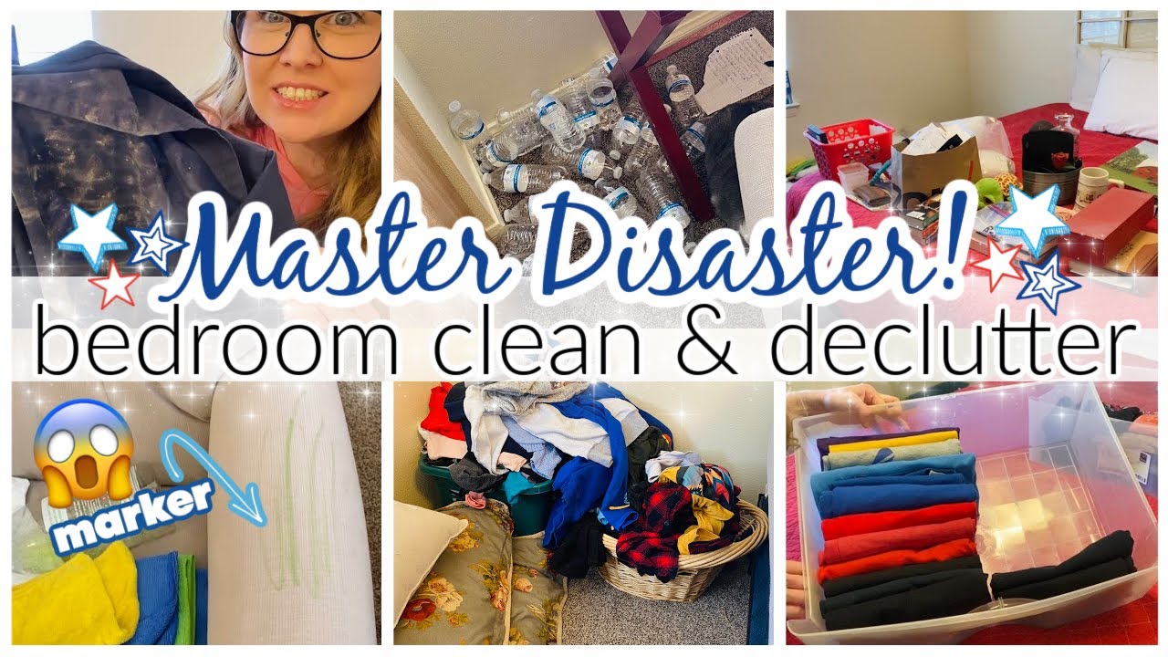 🌟 MASTER DISASTER 🌟 CLEANING, DECLUTTERING AND ORGANIZING MY MASTER ...