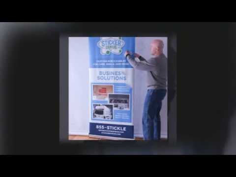 Banners With Reusable Stickers - YouTube