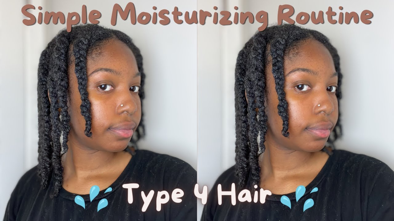 Updated Simple Natural Hair Moisturizing Routine | Type 4 Hair - YouTube