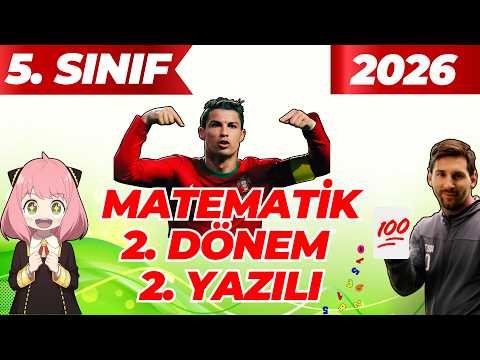 5. Sınıf Matematik 2. Dönem 2. Yazılı 2026