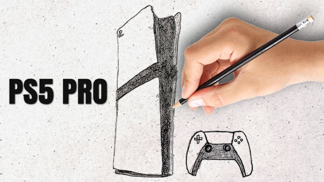 The PS5 Pro: Next-Gen Power in a New Sketch! | Outline Method - YouTube