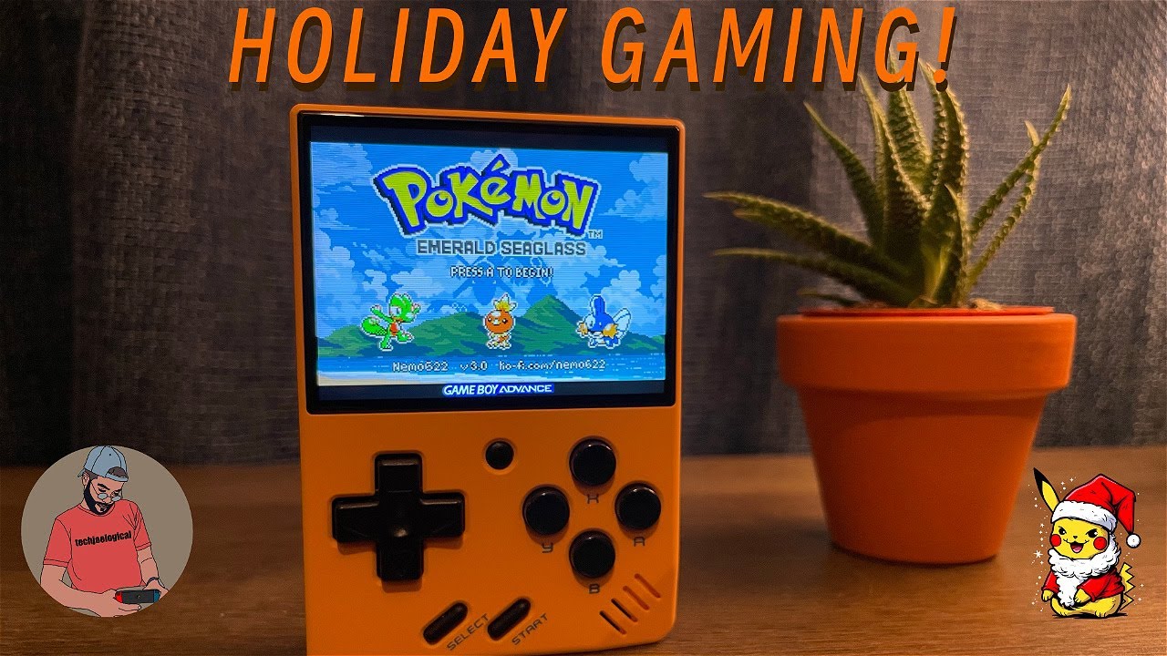 Thanksgiving Gaming on Miyoo Mini V4 | Pokémon Emerald Seaglass - YouTube