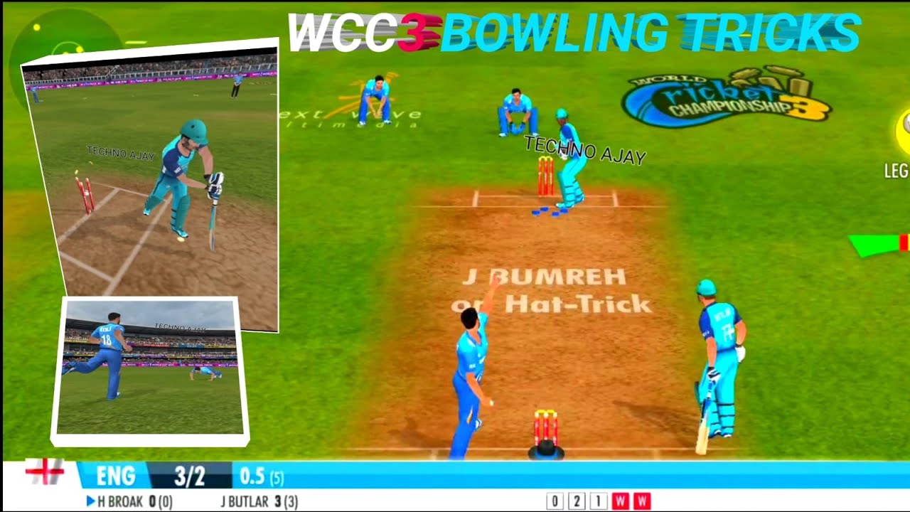 HOW TO TAKE WICKETS IN WCC3 WORLD CUP RIVALS | WCC NEW BOWLING TRICKS | WORLD CRICKET ...