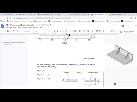 Ribs calculation Plastic part design(Depth and number of ribs) - YouTube