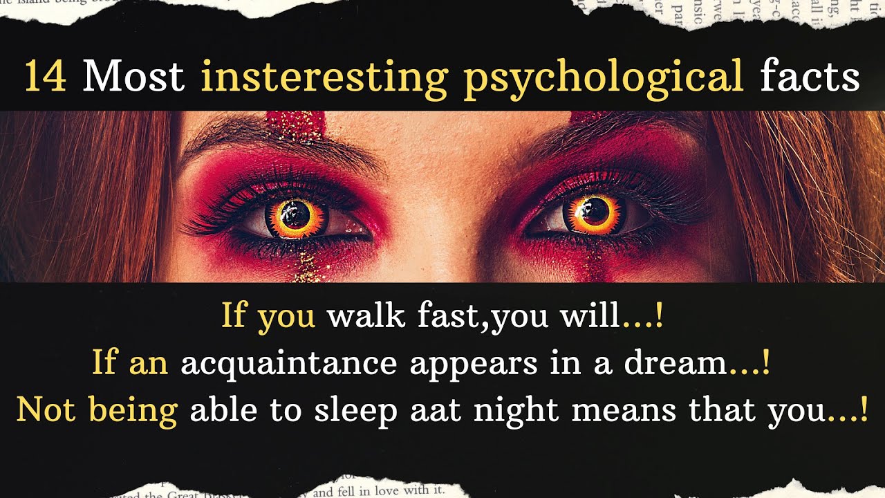 14 Most interesting psychological facts about Human Behavior - YouTube