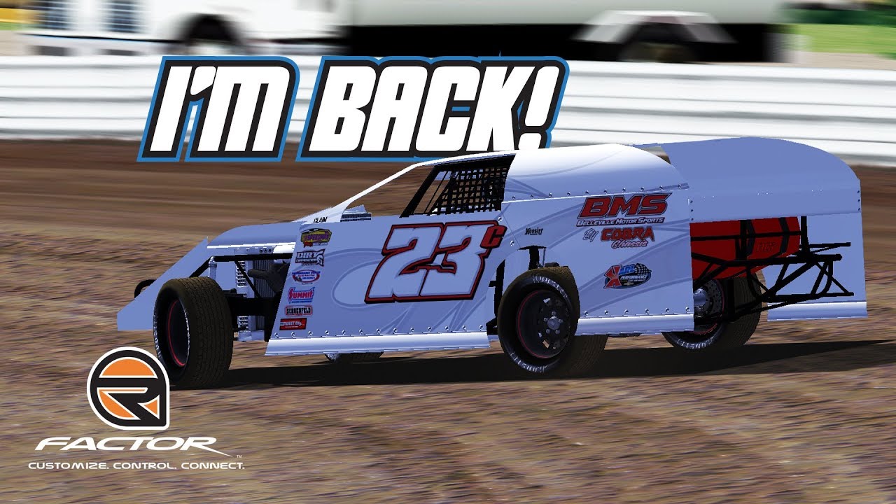 rFactor: I'm Back! (IMCA Modifieds @ Volusia) - YouTube