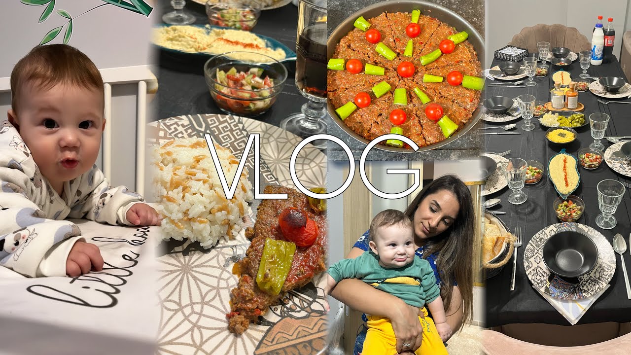 VLOG || YEMEKLİ MİSAFİRİM VAR | BOL TARİFLİ MİSAFİR HAZIRLIĞI | TEPSİ KEBABI | SOFRA DÜZENİ ...