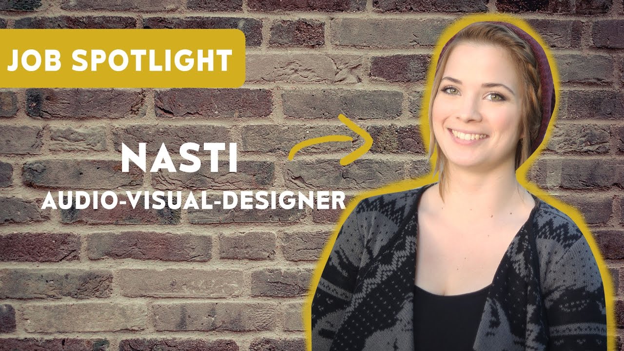 Audio-Visual-Media-Designer - Nastassja Strobel im Job-Spotlight - YouTube