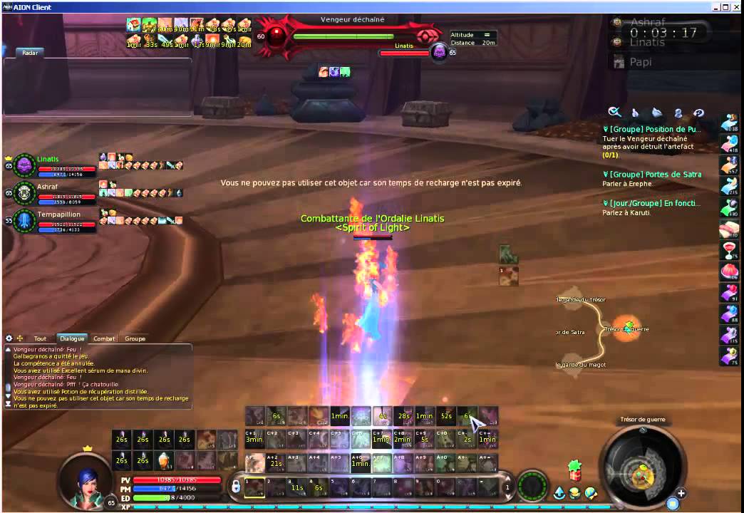 [Aion] - Test boss "Trésor de Satra" (Durée du combat 1h35 hors vidéo ...