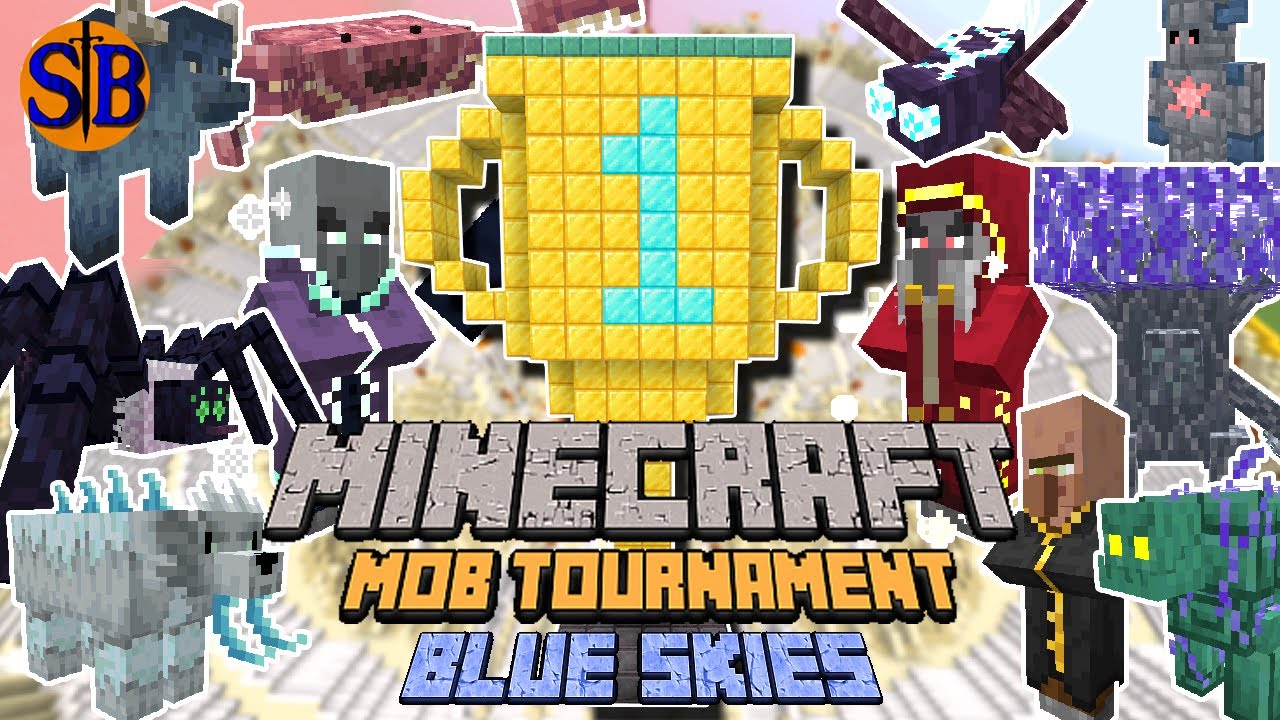 Blue Skies TOURNAMENT with Every mobs | Minecraft mob battles - YouTube