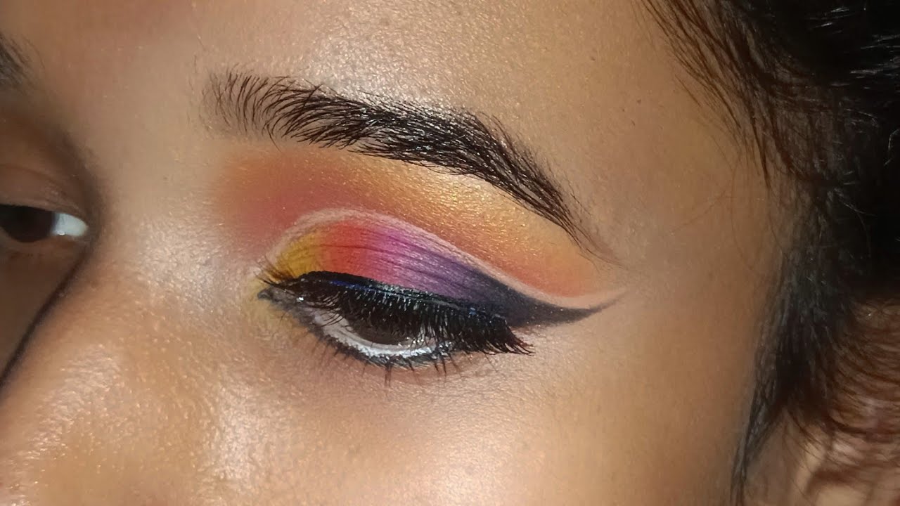 Haldi Eye-makeup for beginners @mancymakeover6765 #youtube # ...