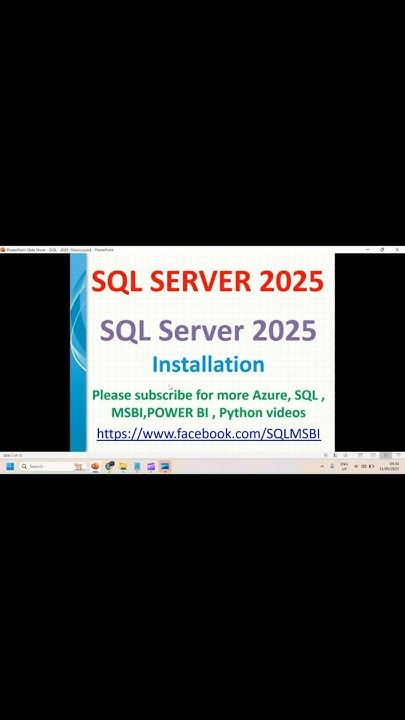 SQL 2025 Tutorials | SQL 2025 Installation | how to install SQL 2025 - YouTube