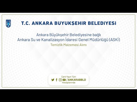 ASKİ Genel Müdürlüğü Temizlik Malzemesi Alımı