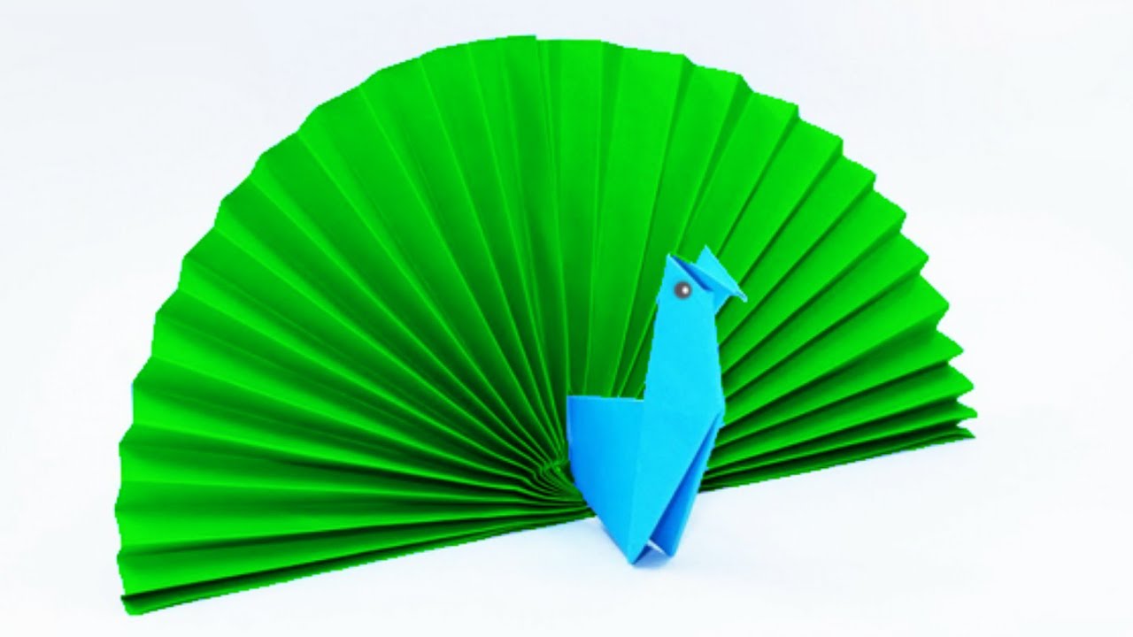 Como Hacer un Pavo Real de Papel Origami - YouTube