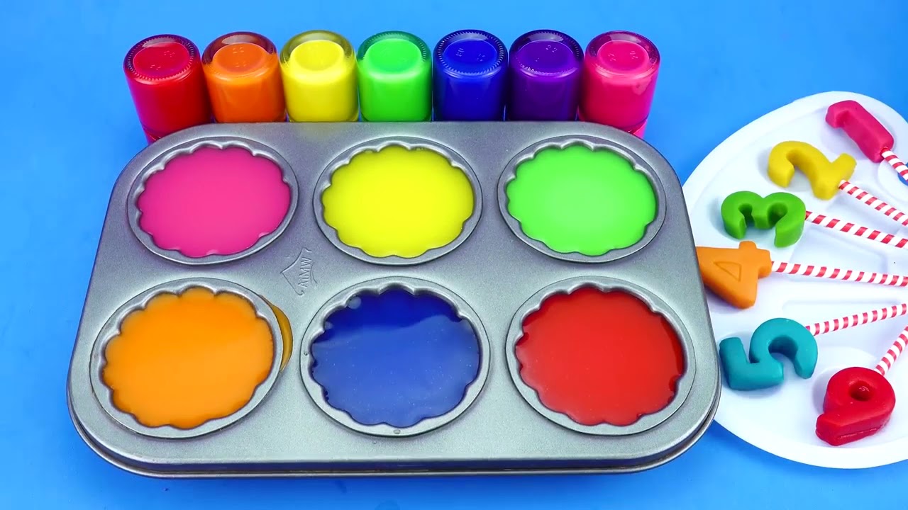 Making numbers with colorful clay - 다채로운 점토로 숫자 만들기 - YouTube