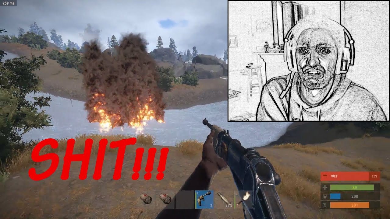 Rust: Taking a Downed Helicopter. - YouTube