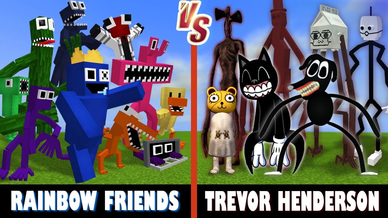 Rainbow Friends V5 vs. Trevor Henderson Creatures | Minecraft (FUNNY BATTLE!) - YouTube