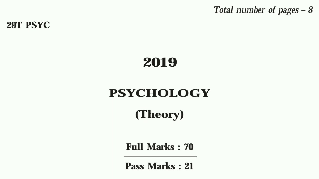 AHSEC PSYCHOLOGY PAPER CLASS 12 AHSEC PSYCHOLOGY PAPER 2019 AHSEC ahsec-psychology-paper-class-12-ahsec-psychology-paper-2019-ahsec