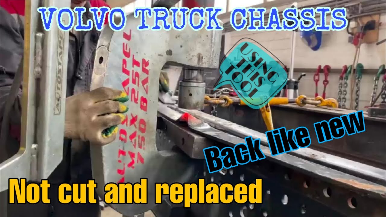 VOLVO TRUCK CHASSIS REPAIR!!. AFTER A HARD ACCIDENT - YouTube