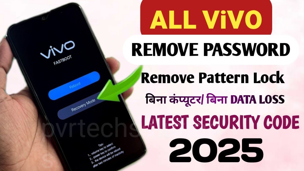 Unlock Vivo Mobile Pin Pattern Password Lock Without Computer (2025 ...
