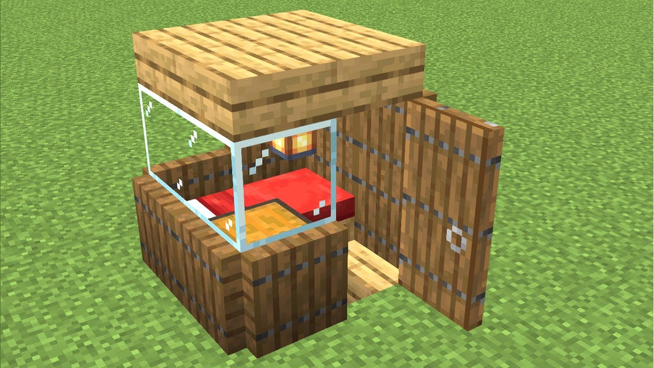 how to make the smallest house in minecraft - YouTube