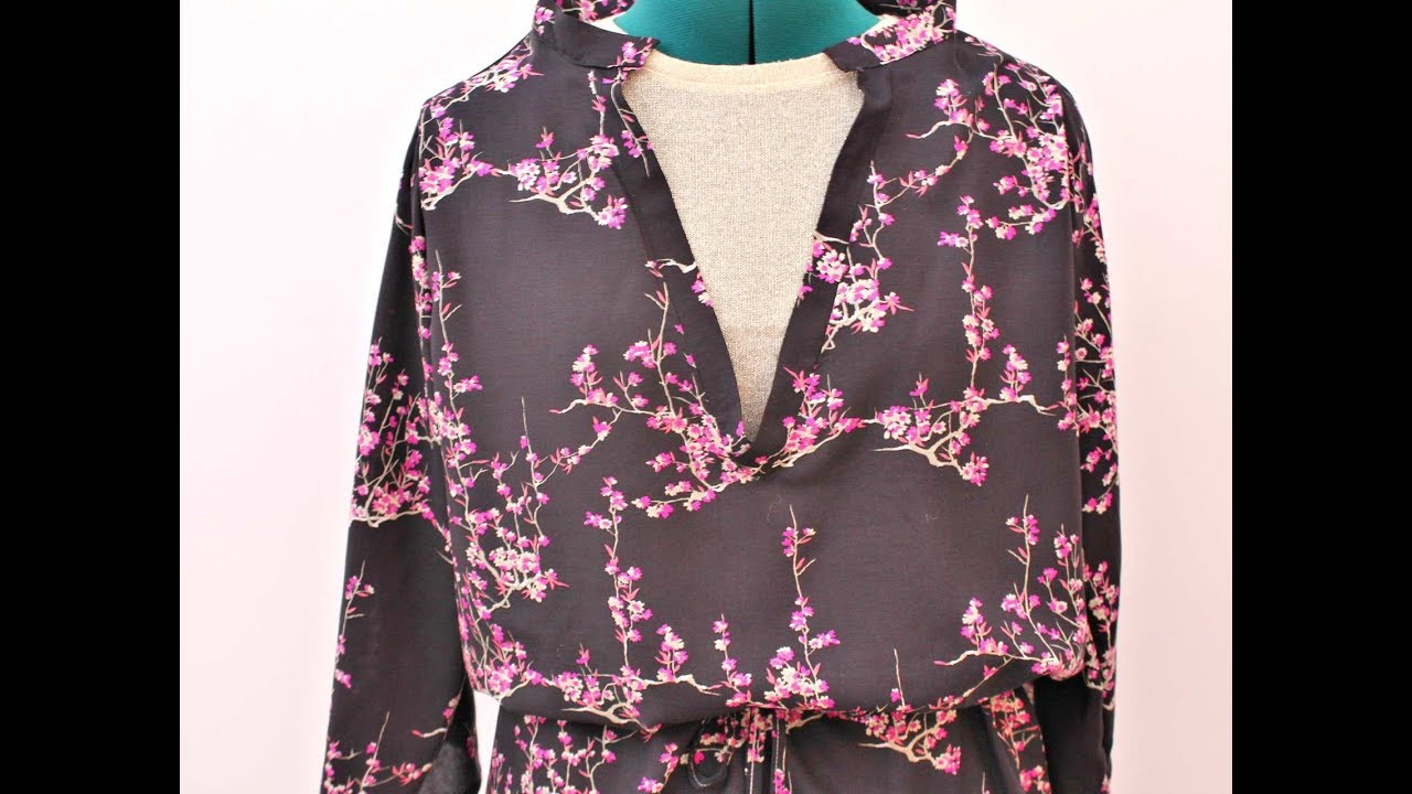 HOW TO SEW A V NECK - YouTube