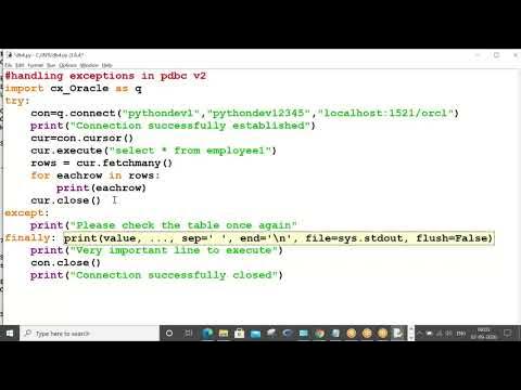 Python class 41- Python to Database Connectivity 03 - YouTube