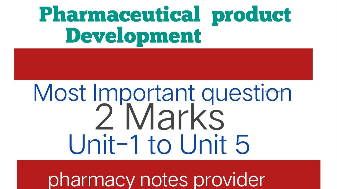Important question answer#//pharmaceutical product Development#//Unit-1 ...
