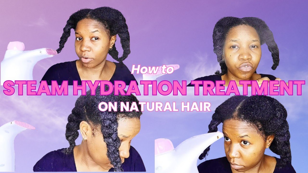 Steam Natural Hair At Home With Me | Steaming 4c Natural Hair Low ...