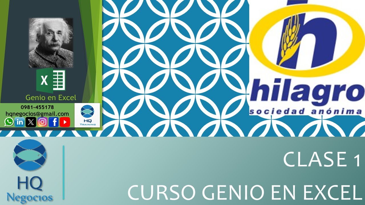 Clase 1 de 15 - Genio en Excel - 30 hs. - Hilagro - Agosto 2022. - YouTube