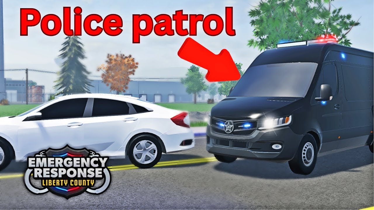 Roblox ERLC Police Van PATROL Gone WRONG - YouTube