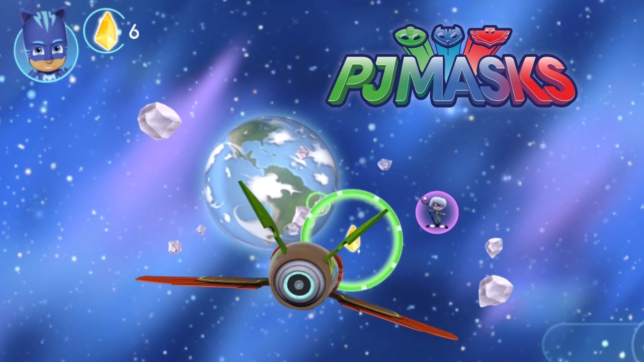 PJ Masks: Racing Heroes 🦎 Help CATBOY: Fly the HQ Rocket across the ...