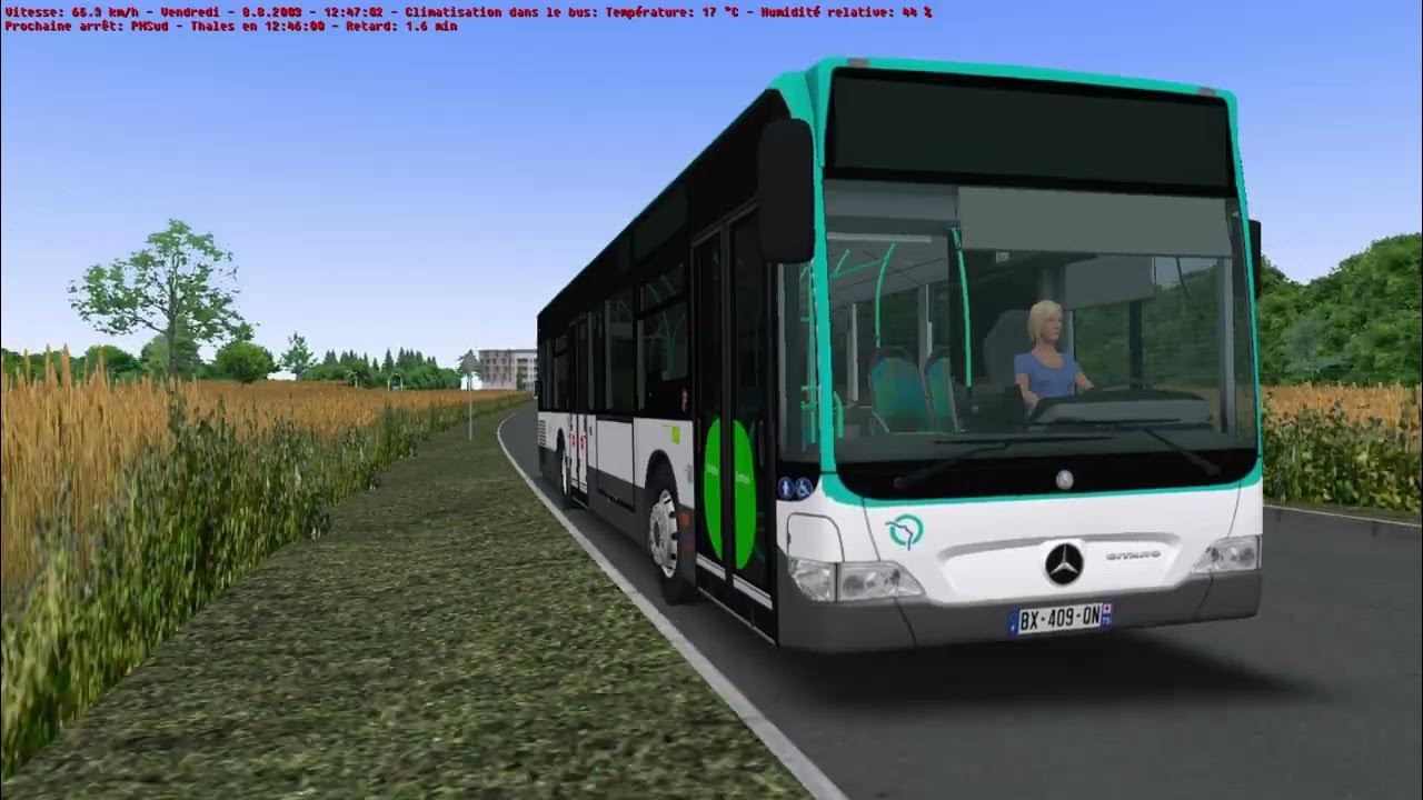 OMSI 2 - MERCEDES CITARO FACELIFT ZF €5 / LIGNE 91.06C DIRECTION MASSY-GARE - YouTube