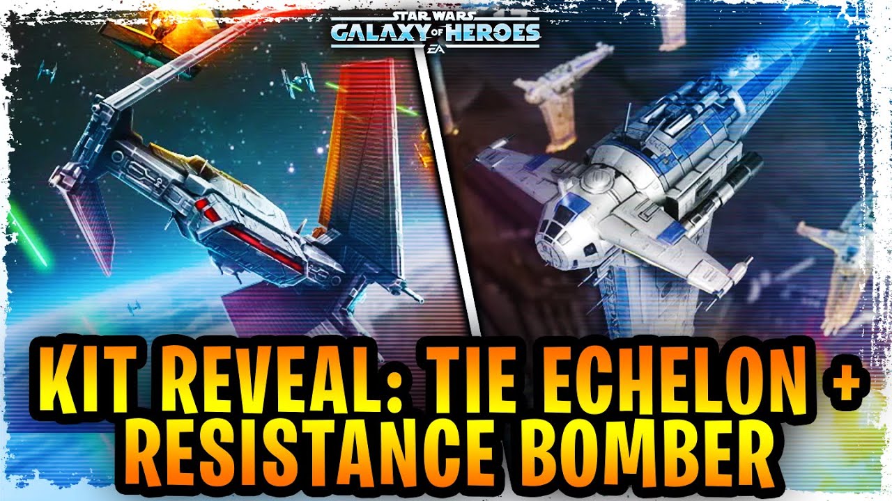 TIE Echelon + Resistance MG-100 Bomber Kit Reveal! New Tank Ships for ...