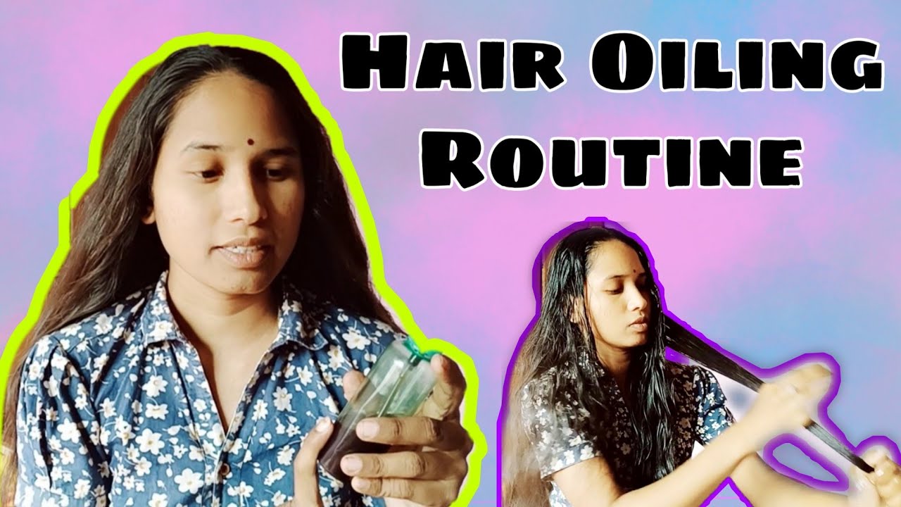 My regular routine hair Oiling for my long hairs | self ASMR head ...