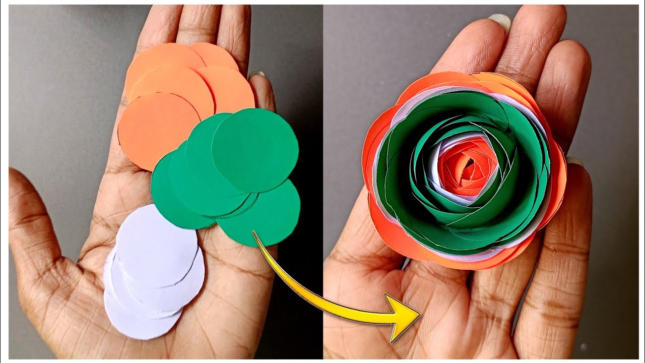 Republic day special craft ideas/DIY beautiful wall hanging/Paper craft ...