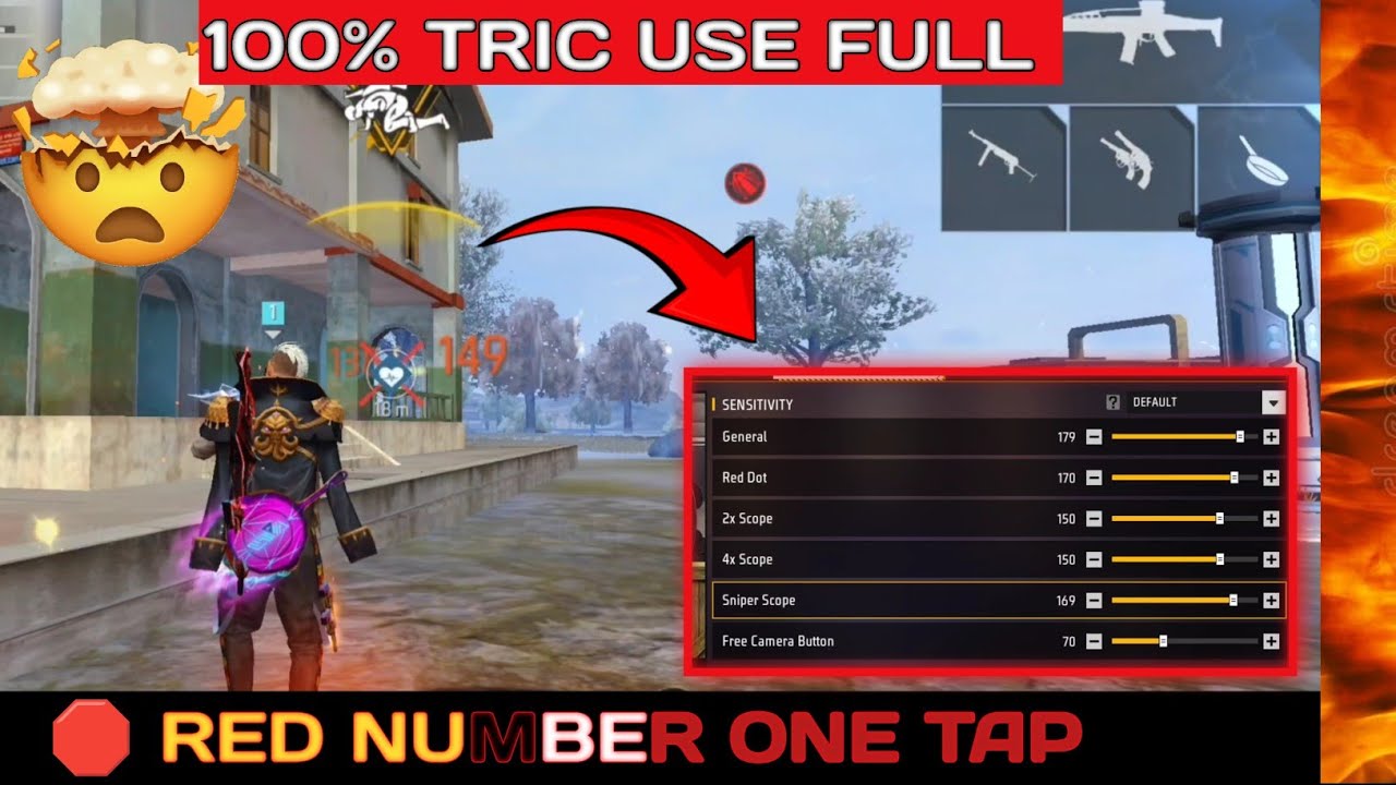 🛑 RED NUMBER ONE TAP TRICK || CUSTOM RANK CS RANK MOBILE TRICK AND ...