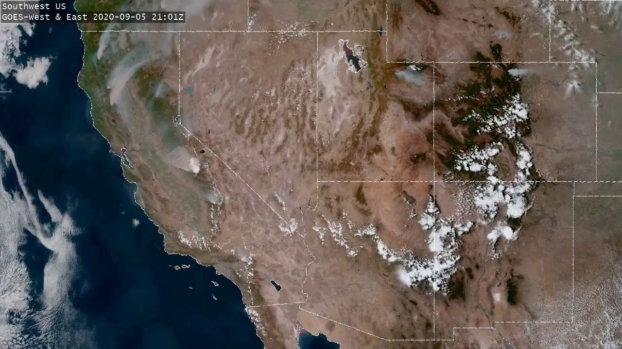 Western US Wildfires Time-lapse 2020-09-04 - 2020-09-07 - YouTube