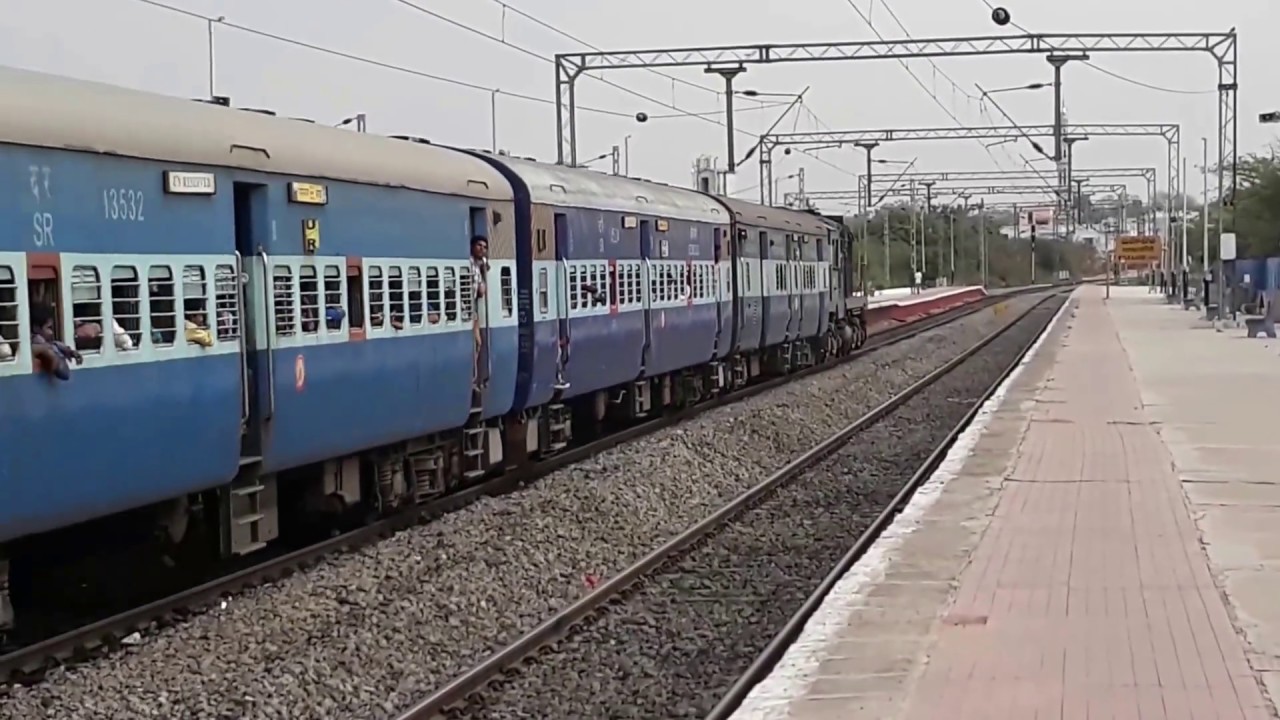 Okha- Rameshwaram Express Train(16734) Travel Five States - YouTube